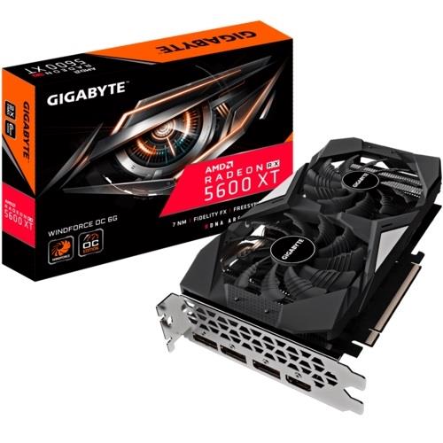 Placa de video pci-e ati rx 5600 xt de 6gb gddr6 gv-r56xtwf2oc-6gd ...
